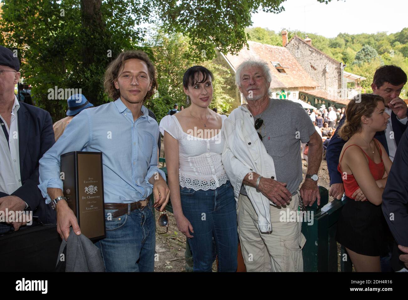 Raphael, Muriel Megevand, Hugues Aufray, attending the 22nd Foret Des ...