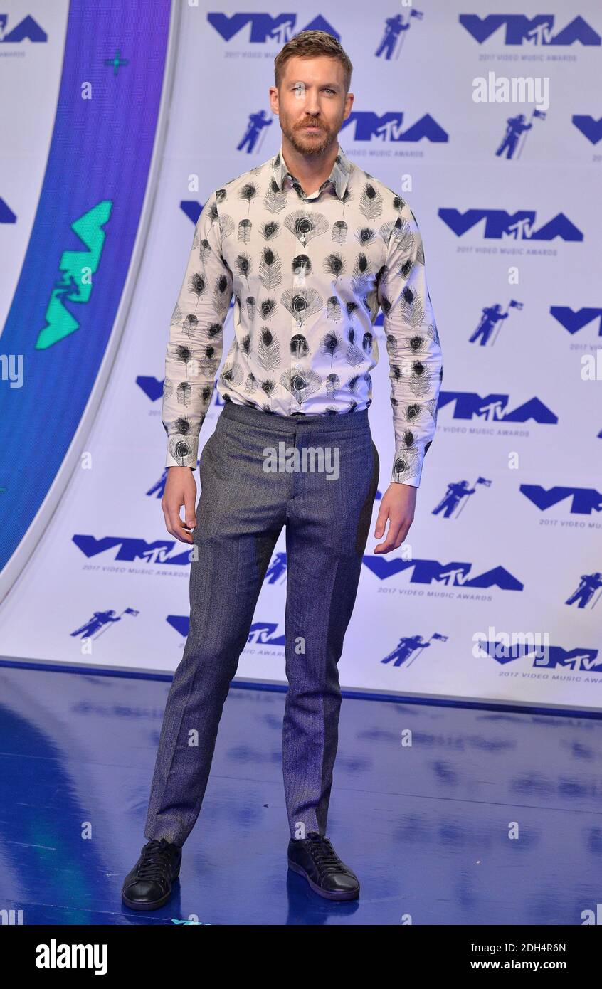 Calvin Harris attends the 2017 MTV Video Music Awards at The Forum on ...