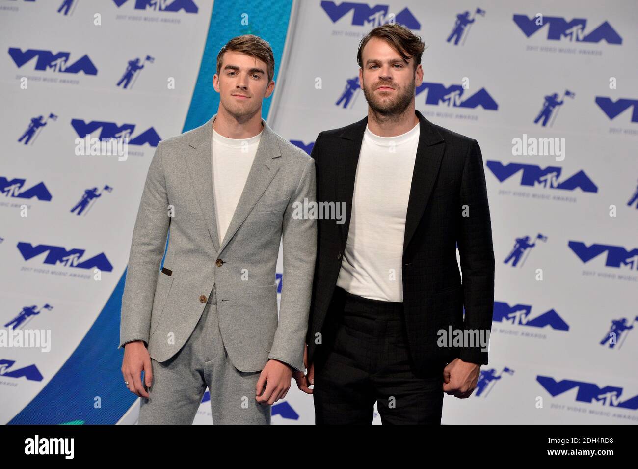 Alex Pall and Andrew Taggart of The Chainsmokers attend the 2017 MTV ...