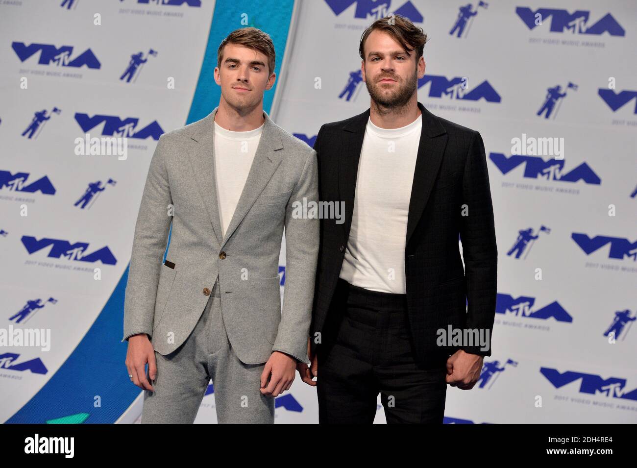 Alex Pall and Andrew Taggart of The Chainsmokers attend the 2017 MTV ...
