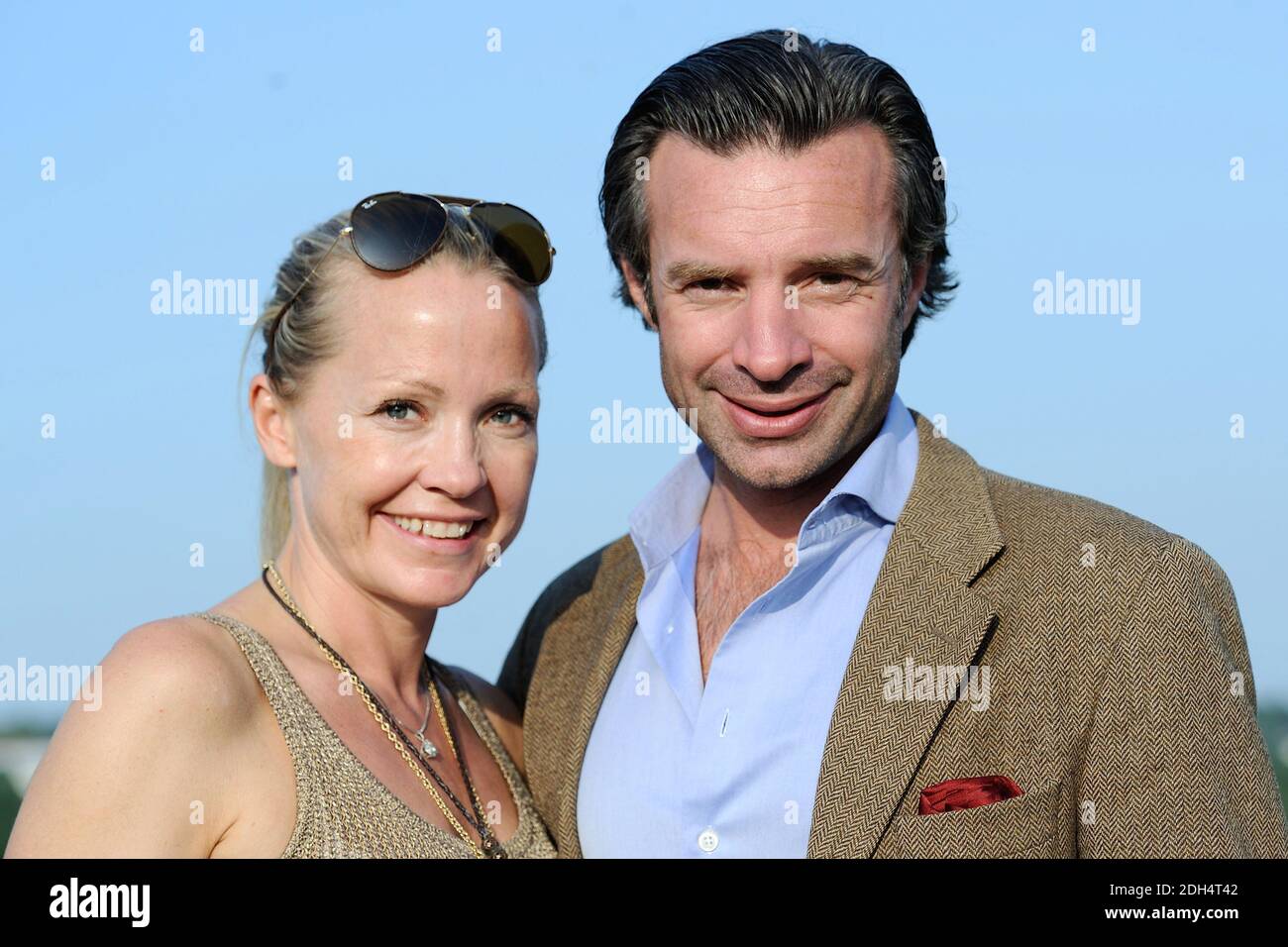 David Scheffler et sa femme Cecilia assistent a la Coupe Marta & Lucien ...