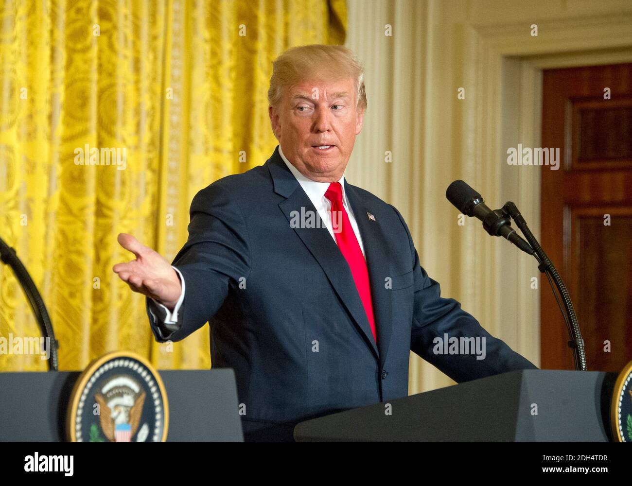 United States President Donald J. Trump and President Sauli Niinistö of ...