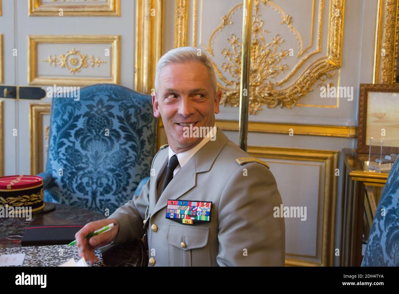 New French armed forces chief of staff General Francois Lecointre meet ...