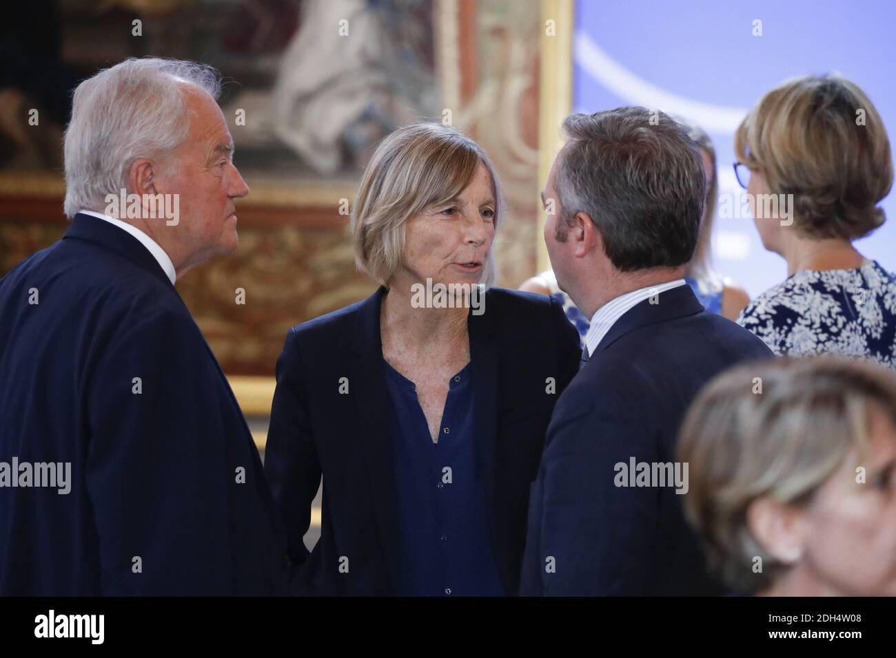 Christian Cambon, Marielle de Sarnez and Jean-Baptiste Lemoyne seen ...