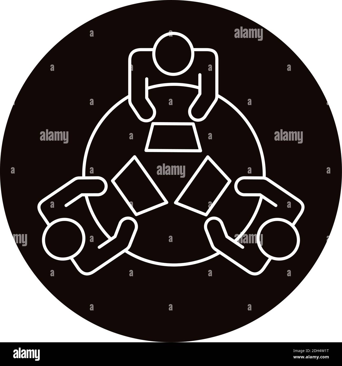 Circular table team hi-res stock photography and images - Alamy