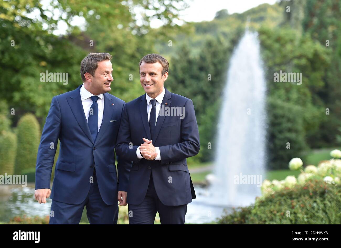French President Emmanuel Macron during a working meeting with ...
