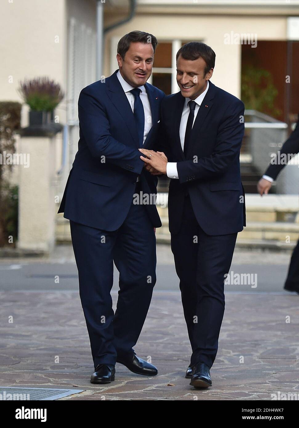 French President Emmanuel Macron during a working meeting with ...