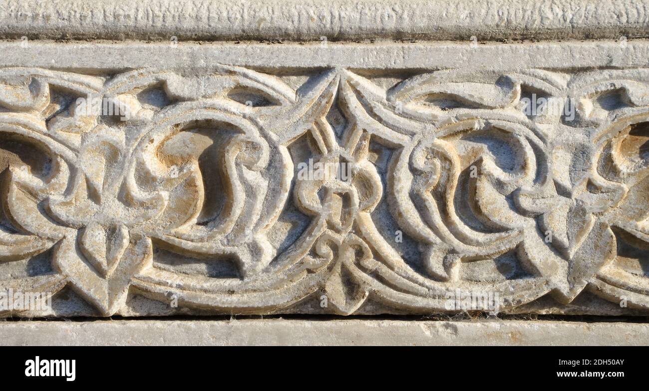 Flat/dull colors !!!!!!!!! carving decorations on the white stone in ...