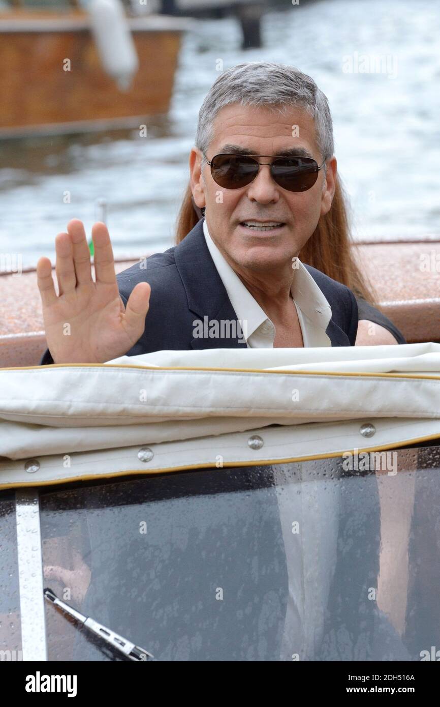 George Clooney arriving at the Excelsior during the 74th Venice ...