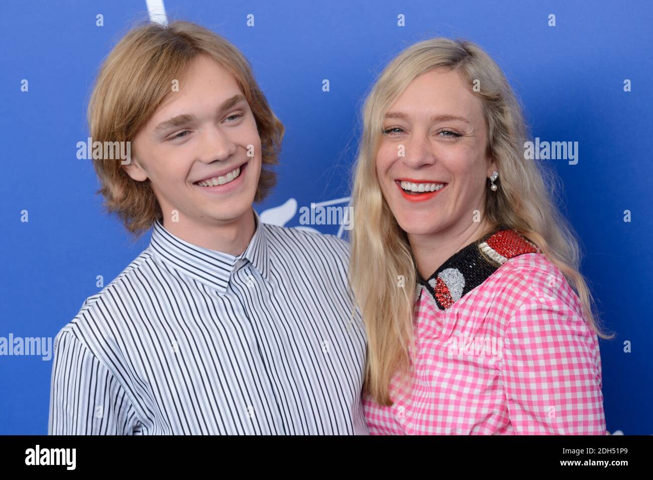 Charlie Plummer and Chloe Sevigny attending the Lean on Pete Photocall ...