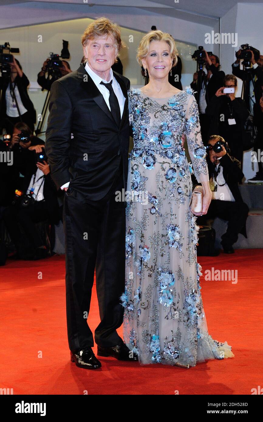 Robert Redford and Jane Fonda attending the Our Souls at Night premiere ...