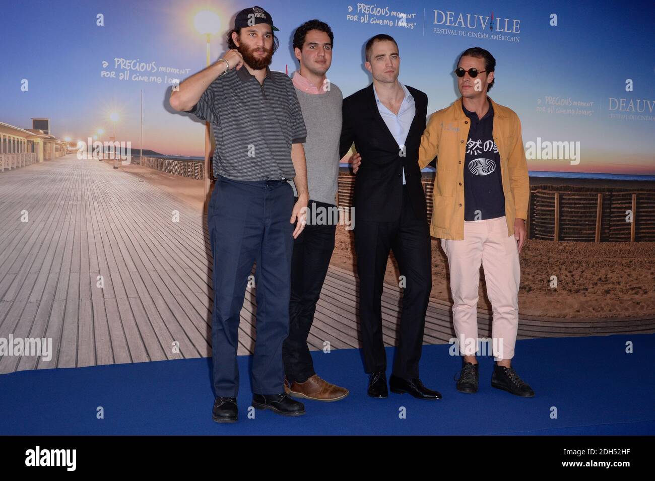 Josh Safdie, Benny Safdie, Robert Pattinson, Oscar Boyson attending a photocall for the movie ...
