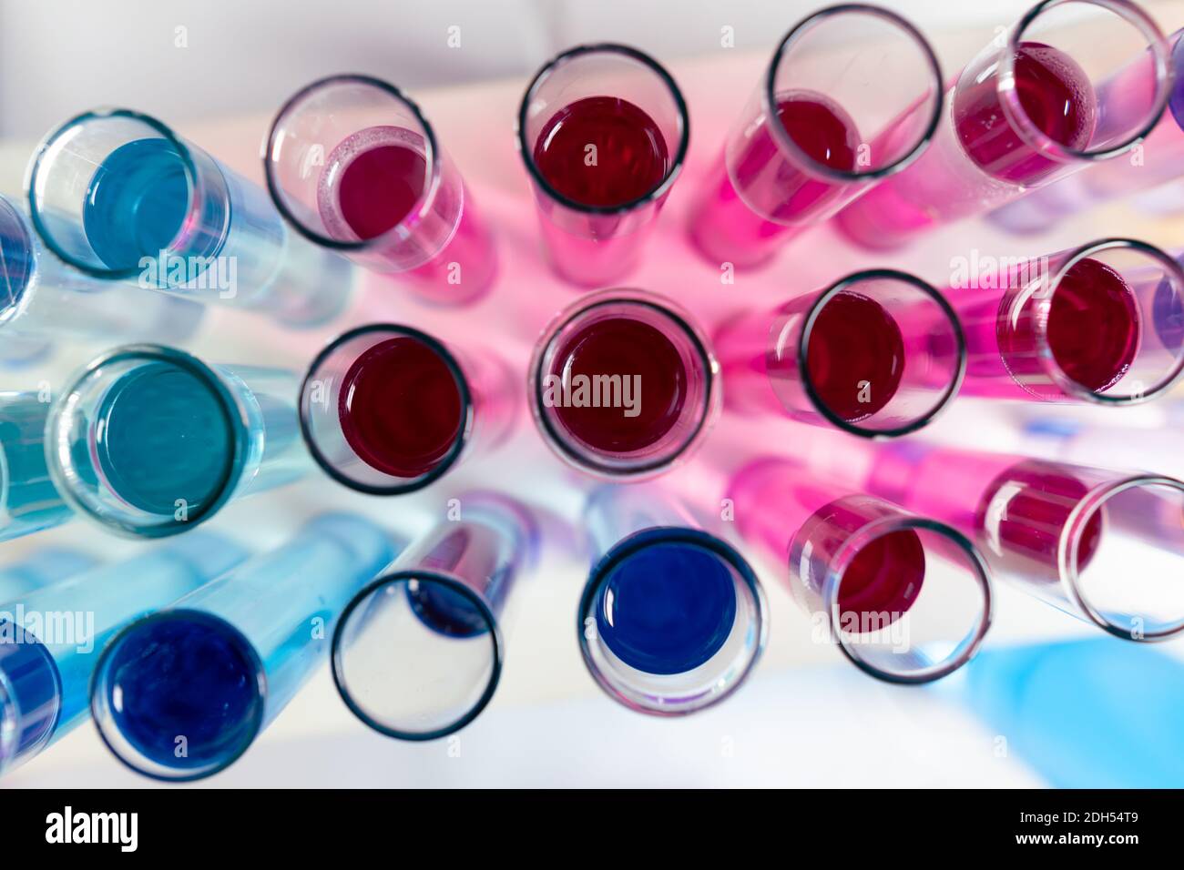 Colorful rows of laboratory test tubes Stock Photo - Alamy