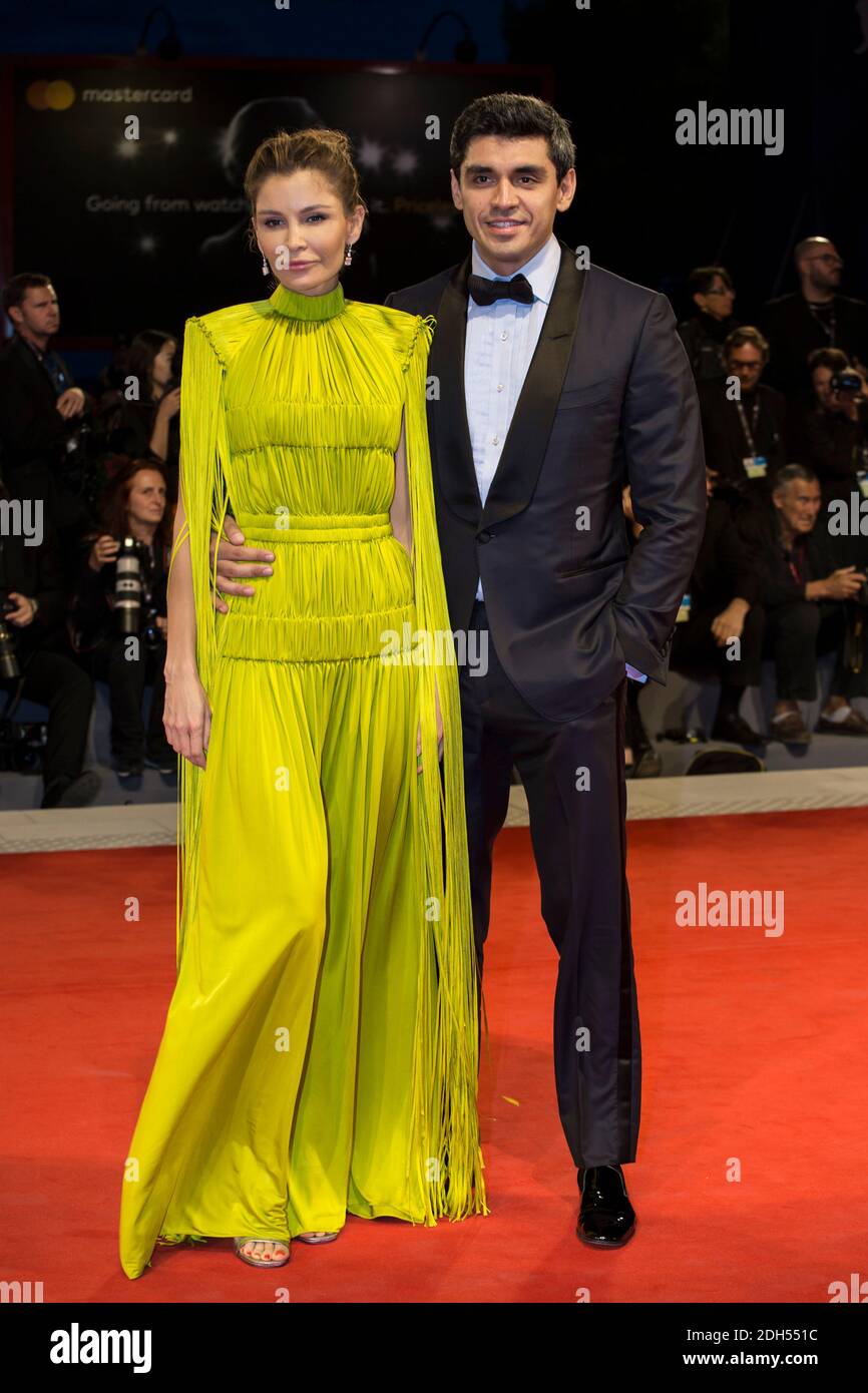 (L-R) Lola Karimova-Tillyaeva and and Timur Tillyaev walk the red ...