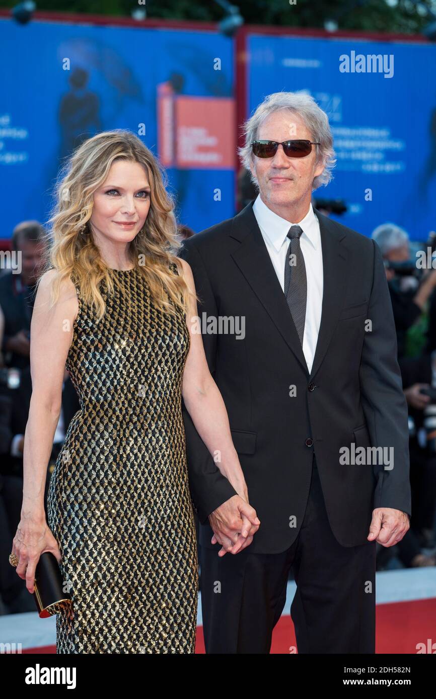 Michelle Pfeiffer, David E. Kelley arriving to the premiere of "Mother ...