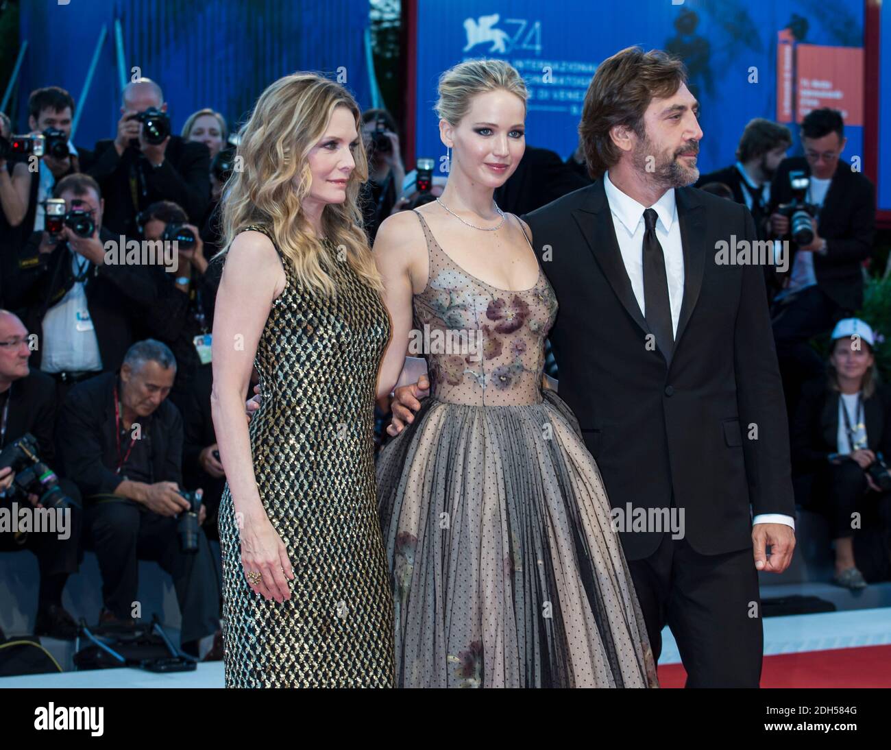Michelle Pfeiffer, Javier Bardem, Jennifer Lawrence arriving to the ...