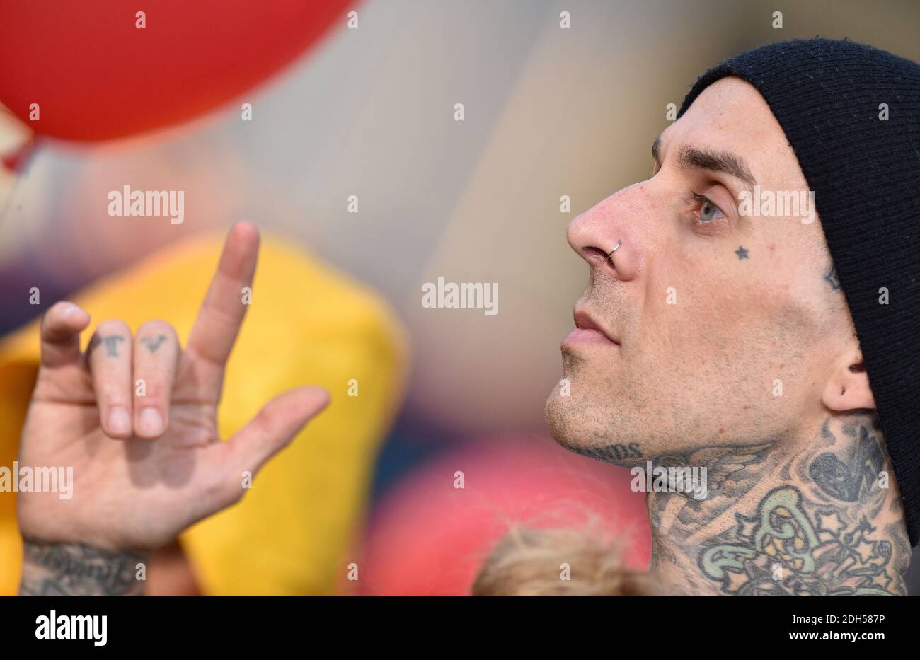Travis Barker attends the premiere of IT at TCL Chinese Theatre on ...