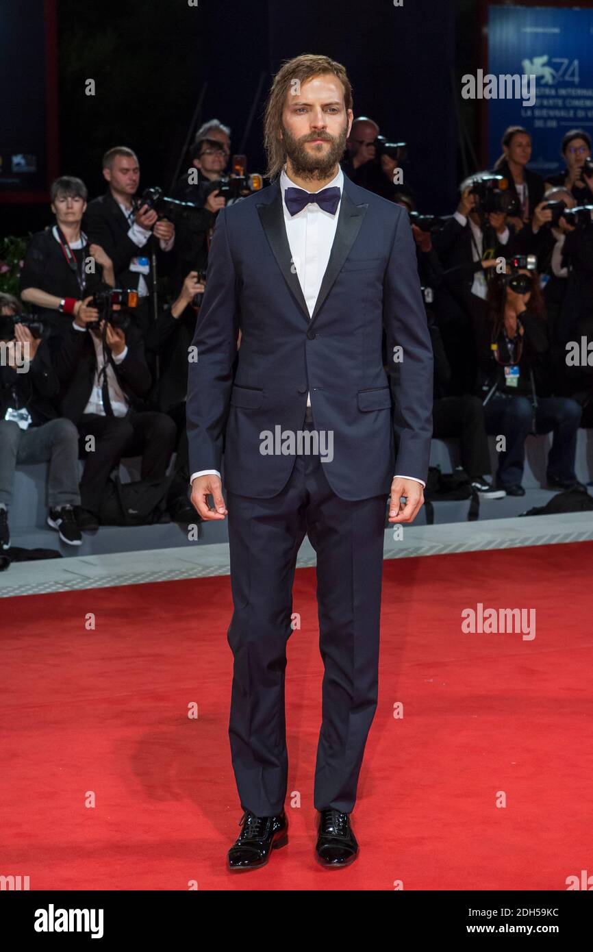Italian actor Alessandro Borghi arriving for the premiere of Loving ...