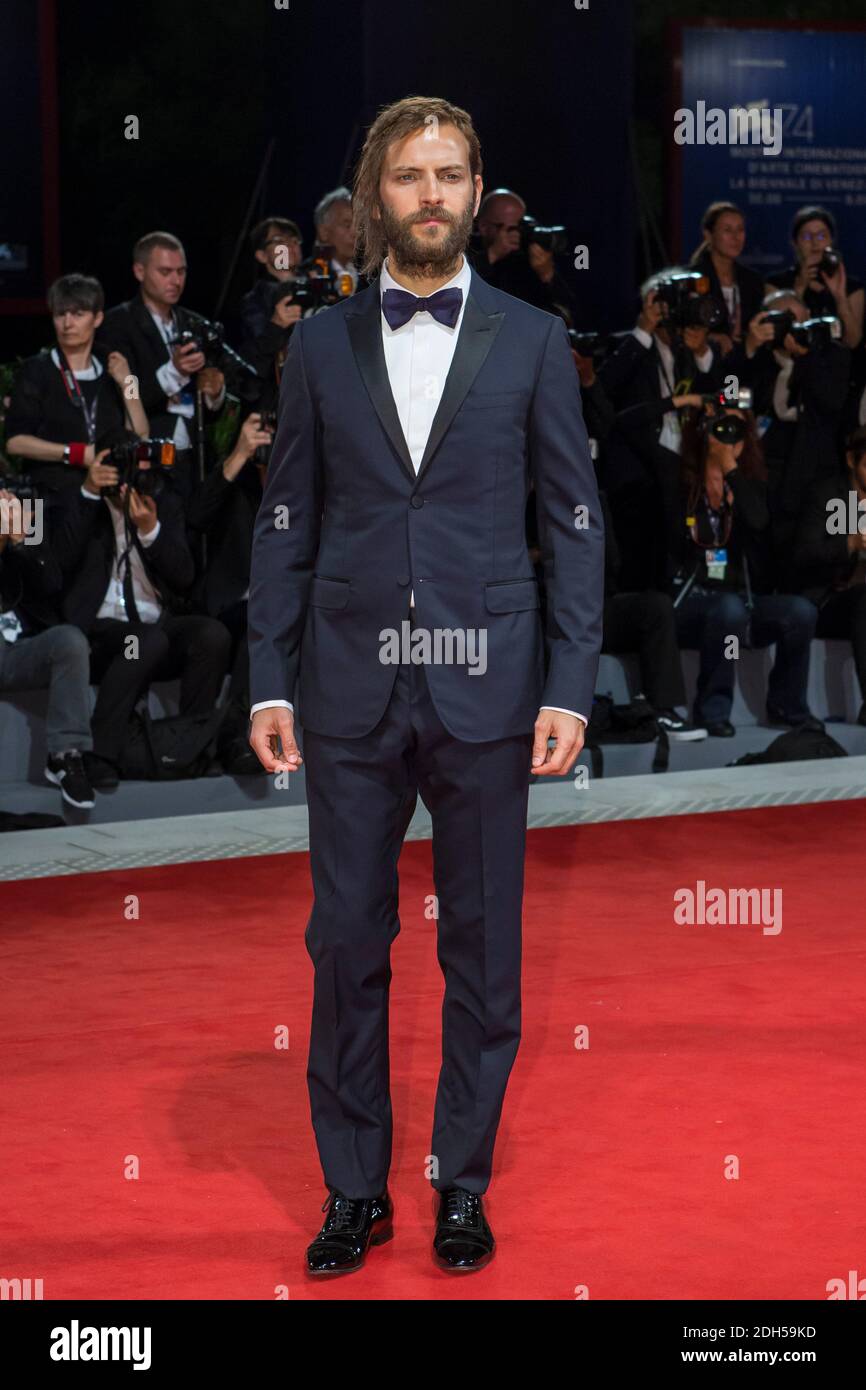 Italian actor Alessandro Borghi arriving for the premiere of Loving ...