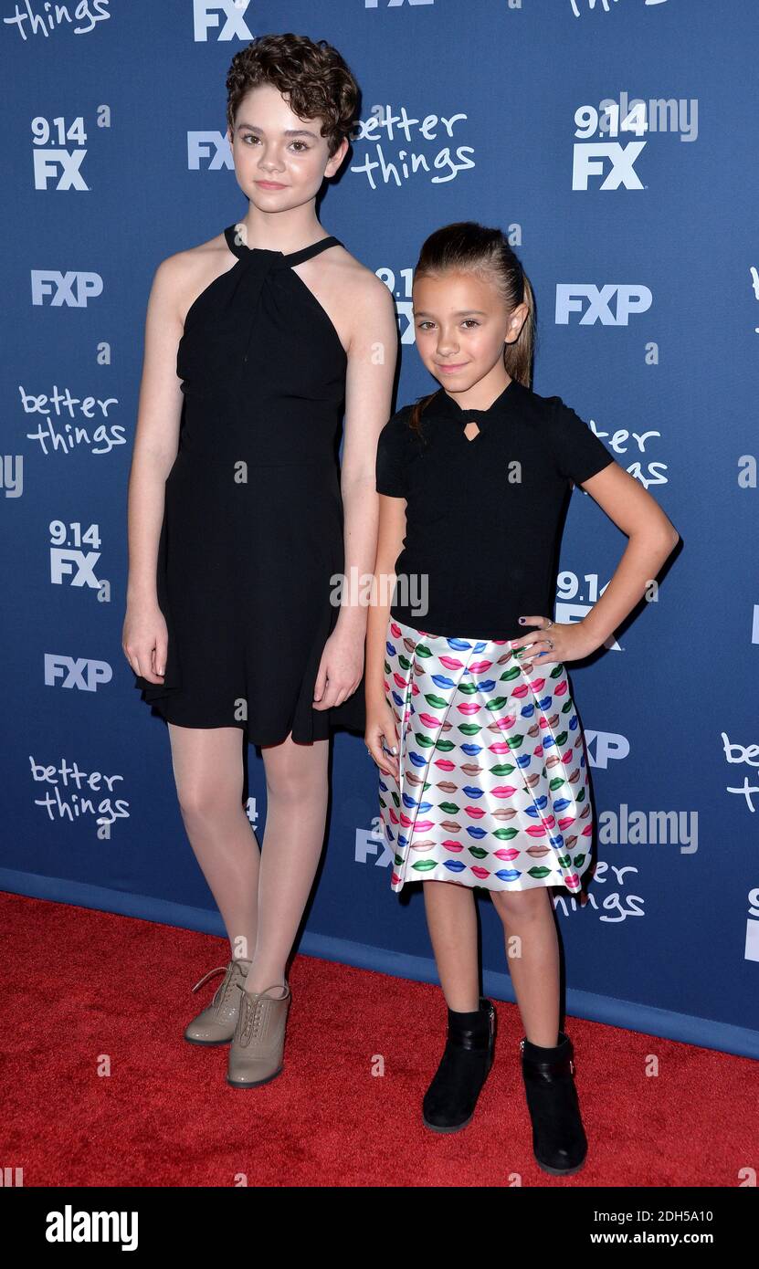 Hannah Alligood and Olivia Edward attend the premiere of FX's 'Better ...