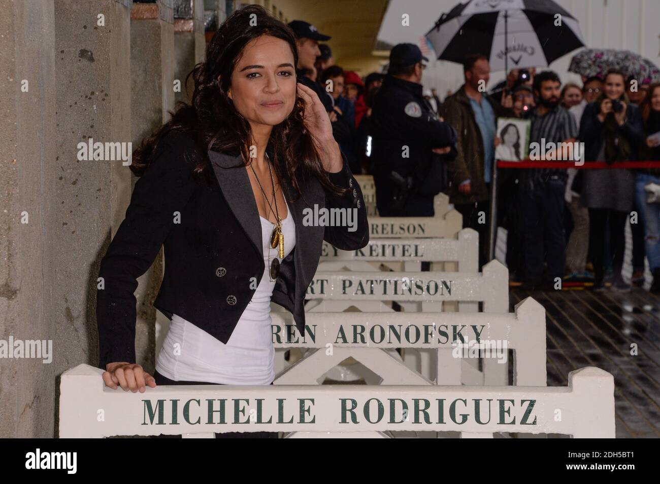 Michelle Rodriguez attending a photocall at the 43rd American Film ...