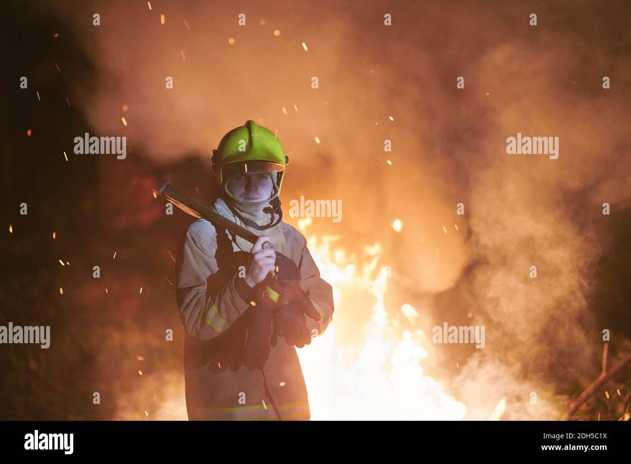 Firefighter portrait on authentic hi-res stock photography and images ...