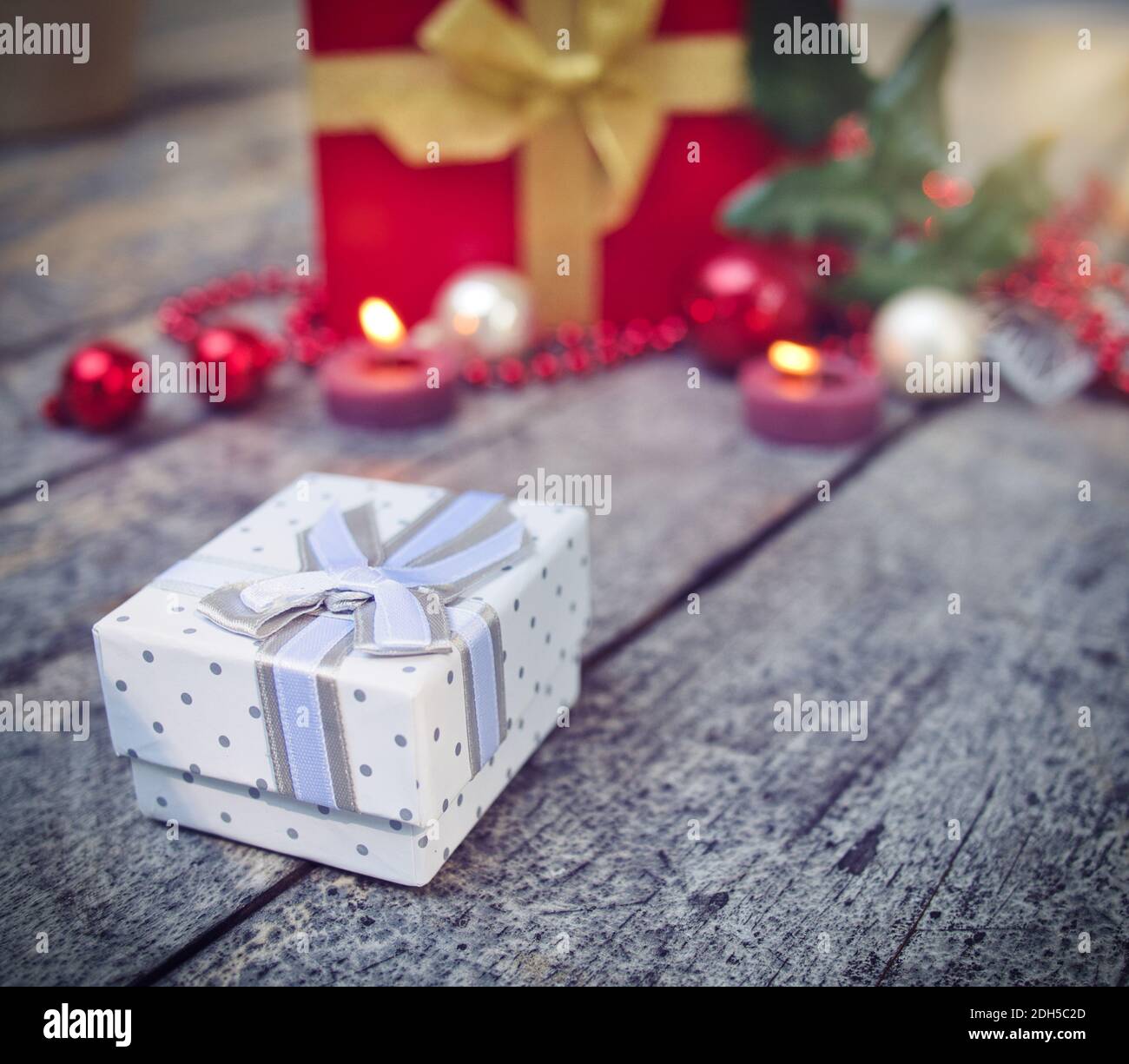 Small present for Christmas Stock Photo - Alamy