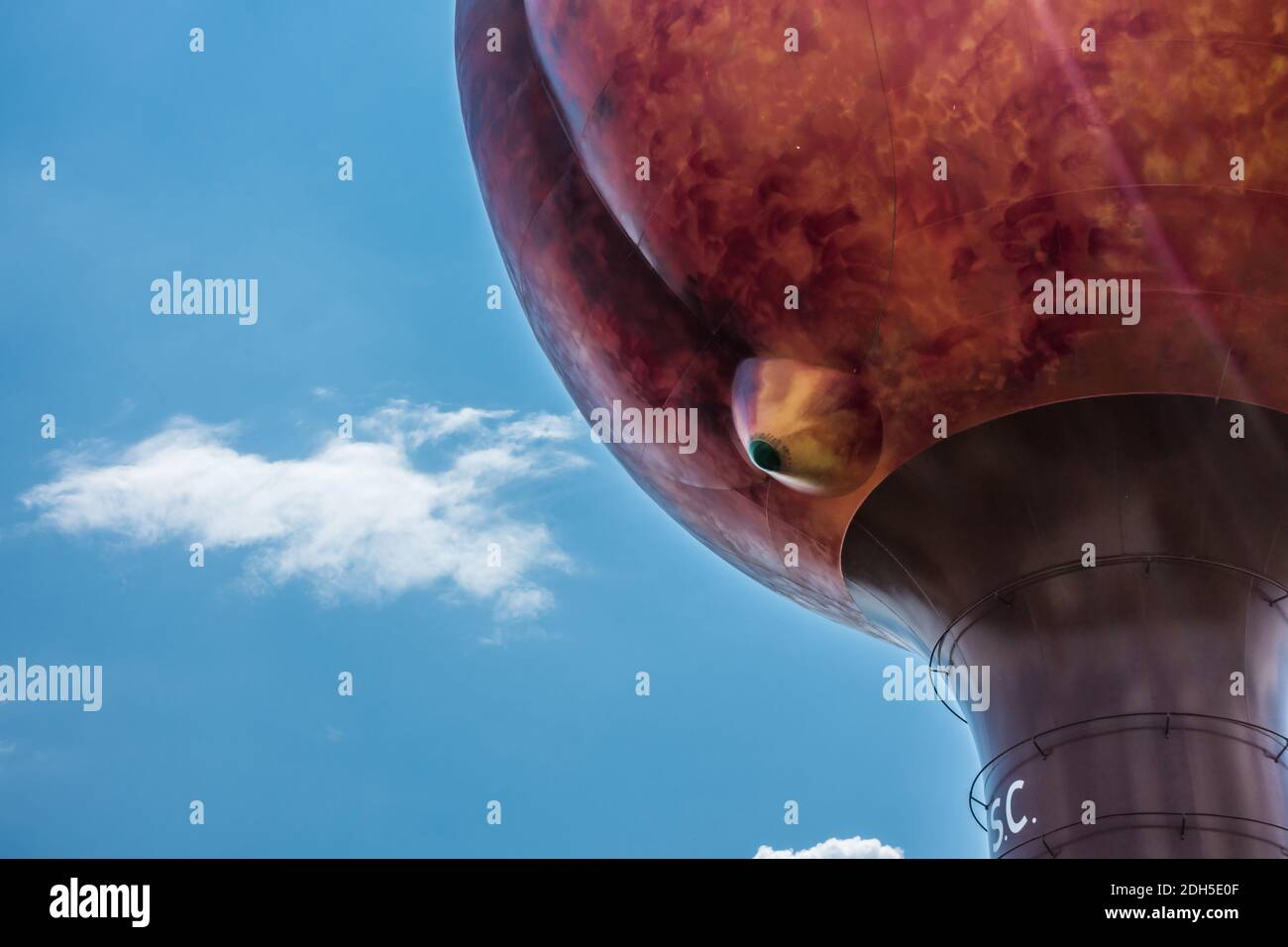 Peachoid Peach Water Tower in Gaffney South Carolina SC along ...