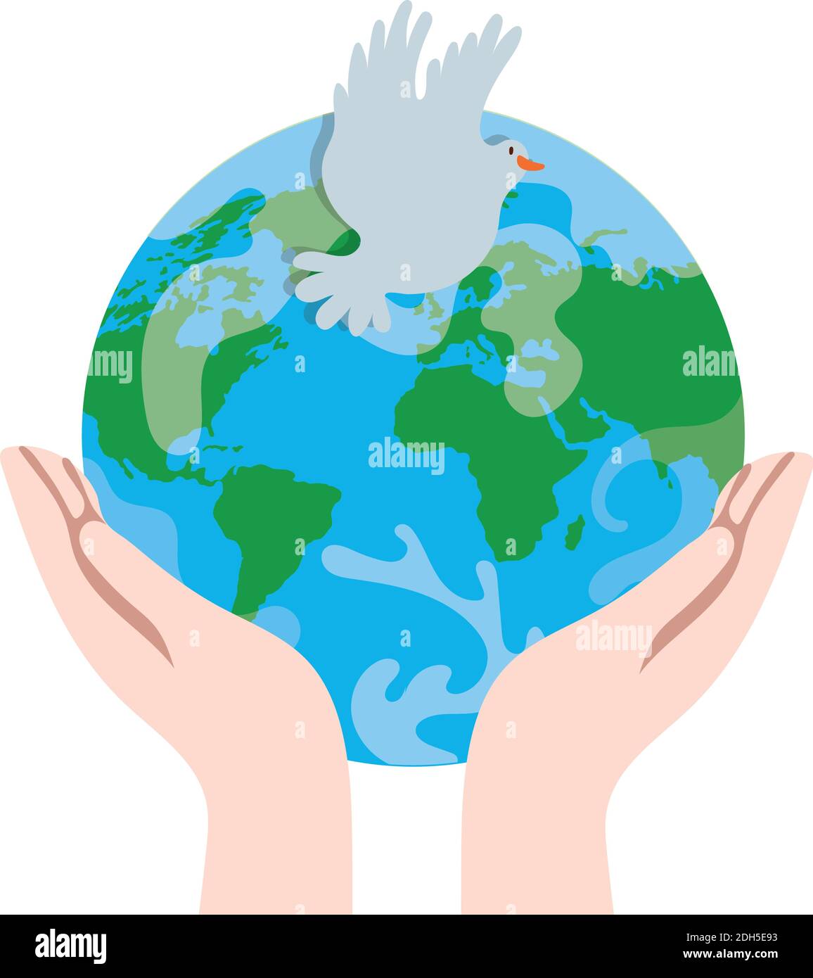 Dove Flying Earth High Resolution Stock Photography and Images - Alamy