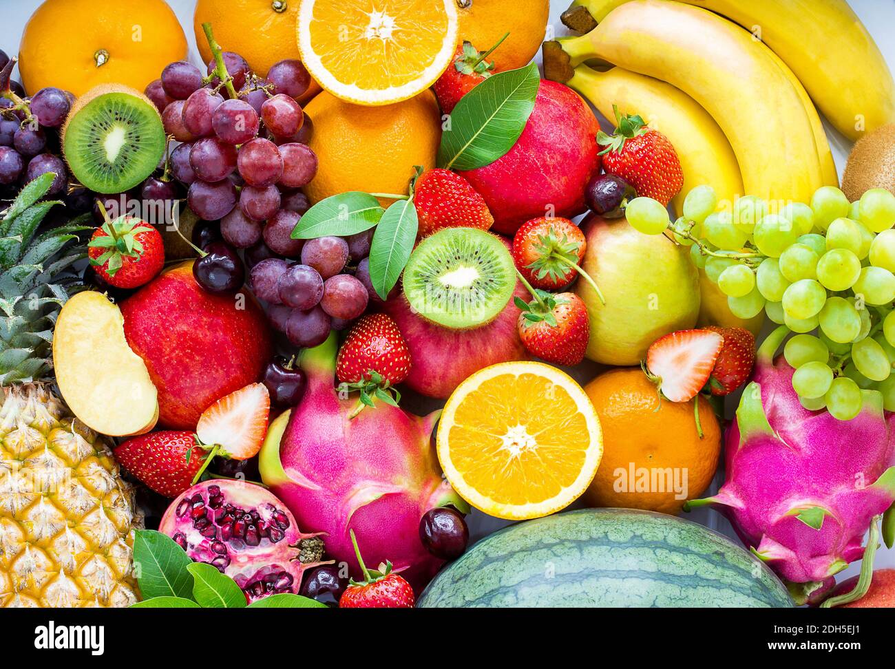 Fresh fruits.Assorted fruits colorful,clean eating,Fruit background ...