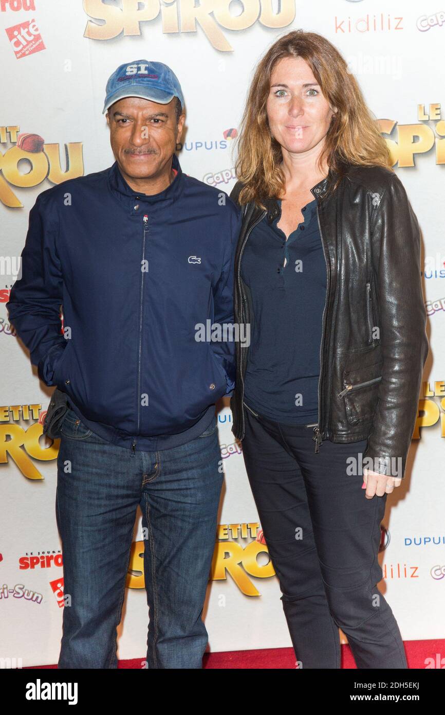 Pascal Legitimus and his wife Adriana attending at 'Le petit Spirou ...