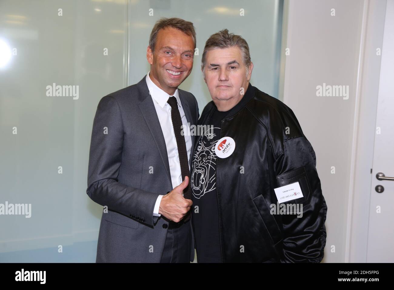 Jean-Pierre Aubin (Aurel BGC President) and Pierre Menes attending the ...