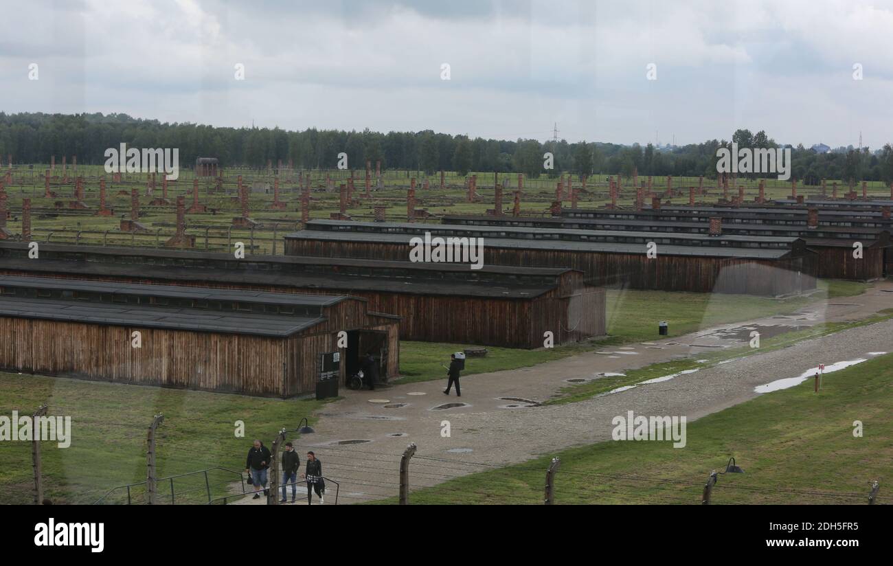 Barracks at the Auschwitz-Birkenau Nazi concentration camps in ...