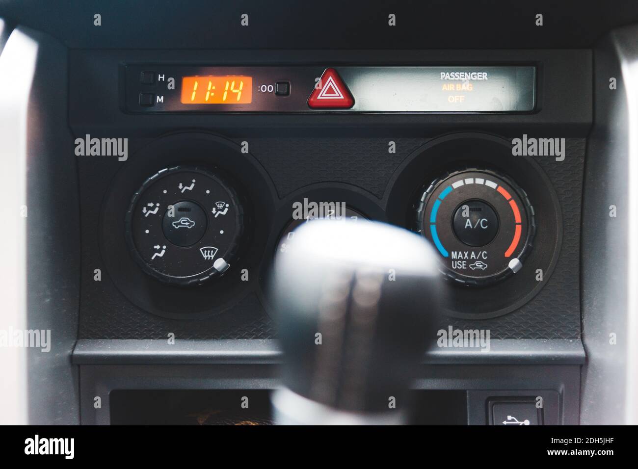 modern digital car clock Stock Photo - Alamy