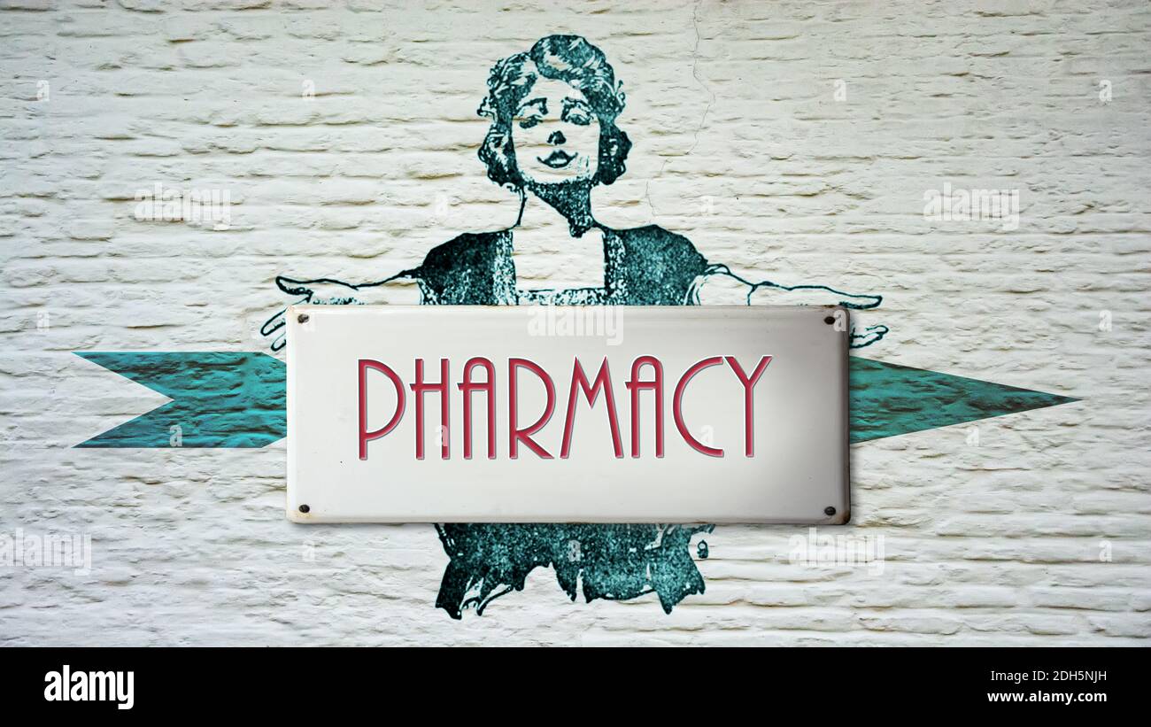 Pharmacy signpost hi-res stock photography and images - Alamy