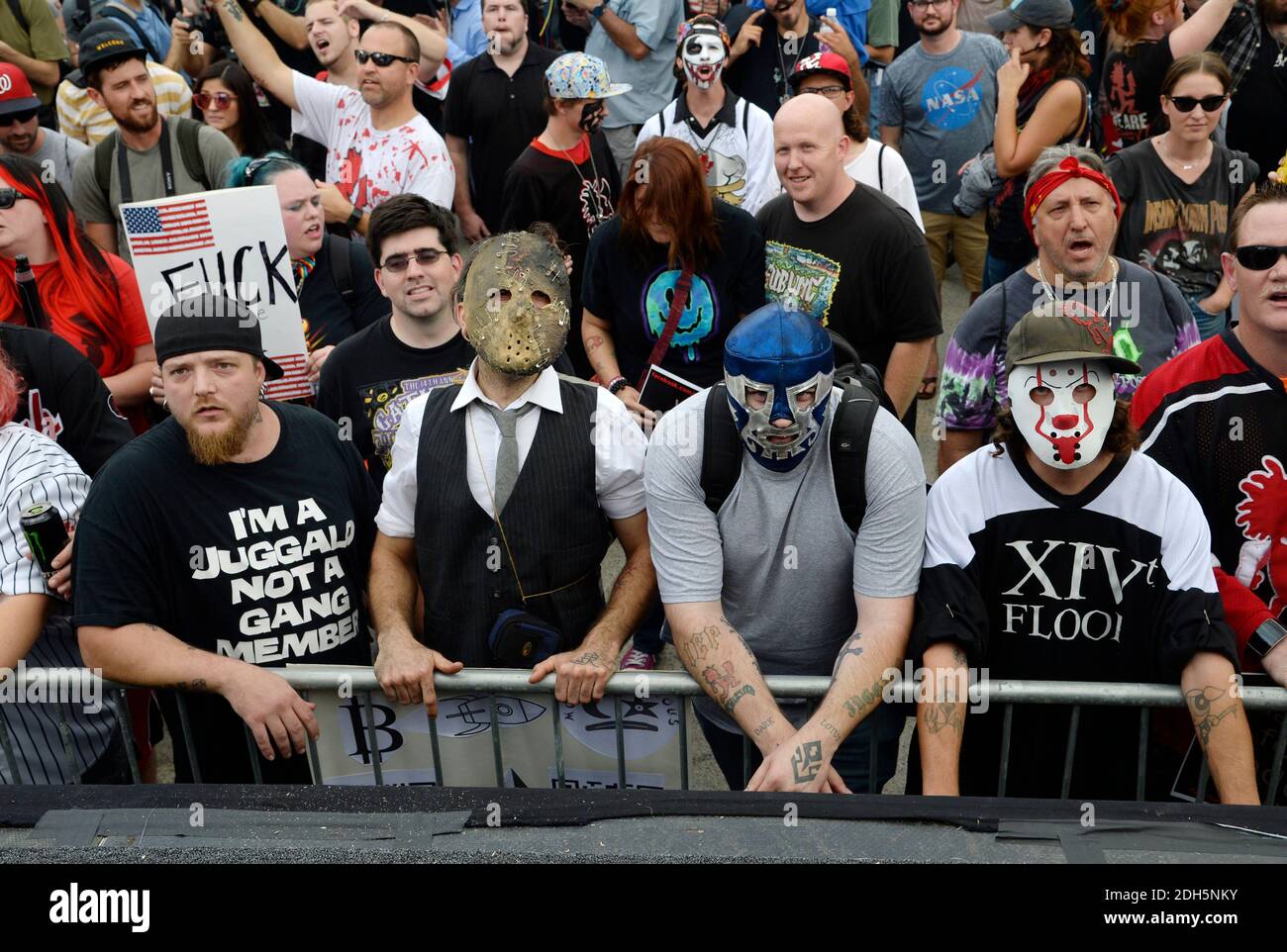 The Juggalos , fans of the rap-rock group the Insane Clown Posse ...
