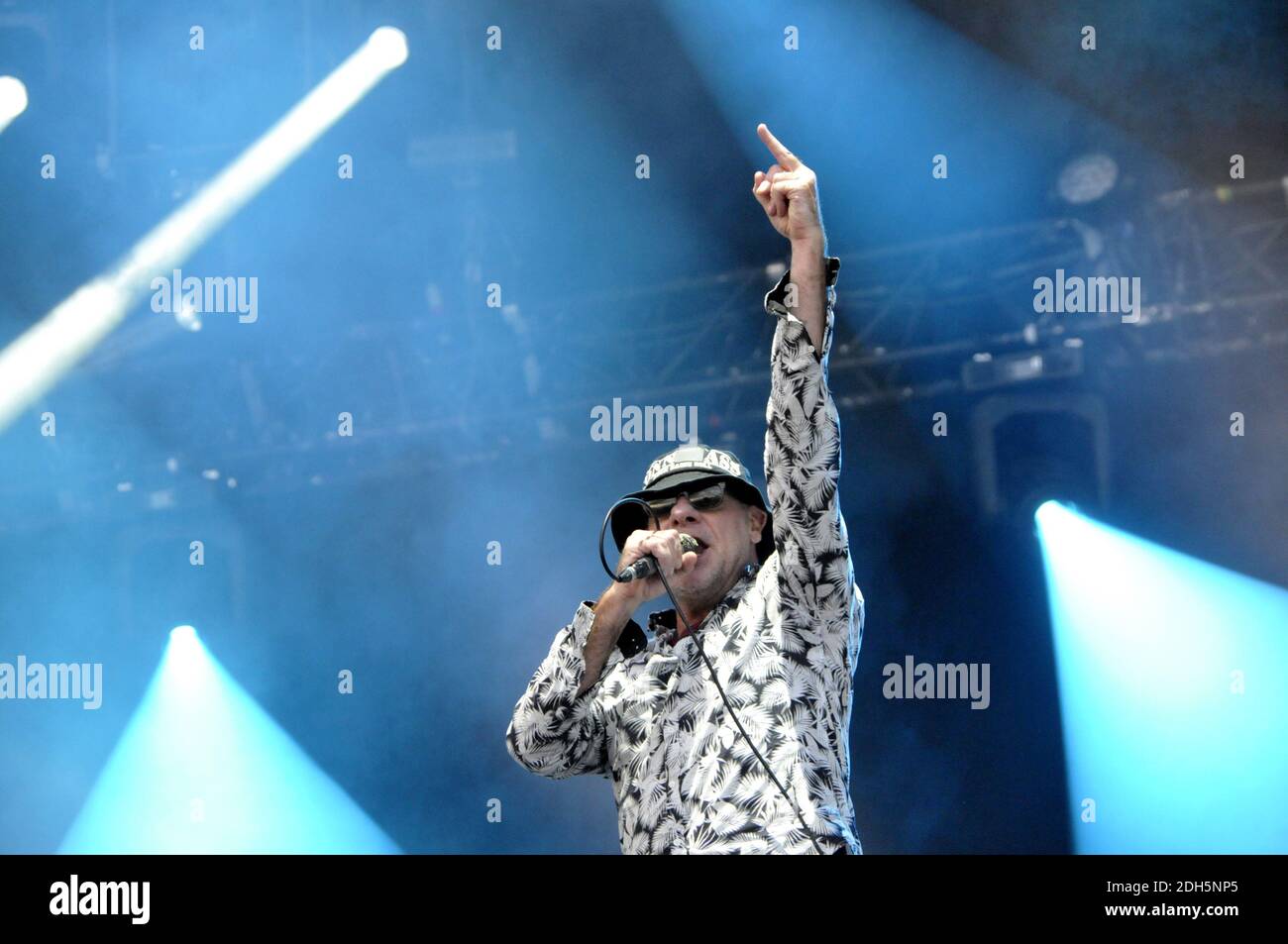 French rock band Trust performs at the Fete de l'Humanite in La ...