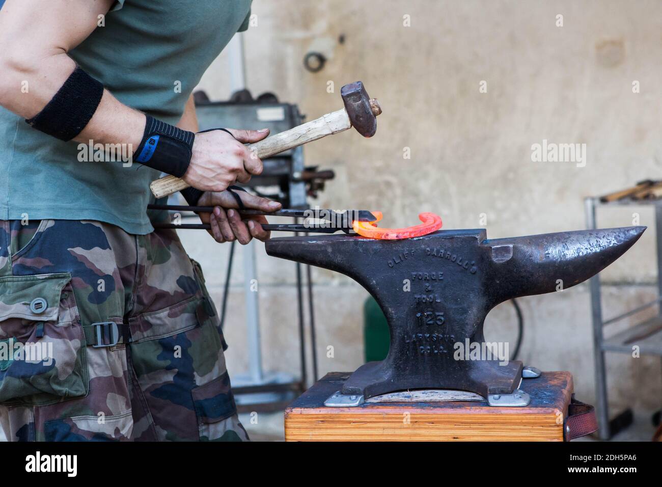 Military blacksmith farrier - Illustration of the Ecole Militaire as ...