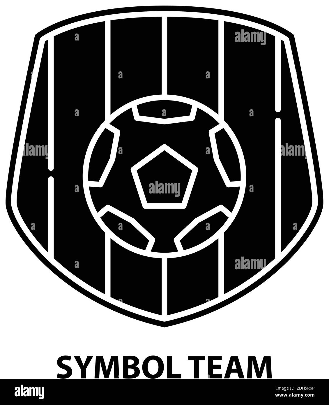 symbol team icon, black vector sign with editable strokes, concept ...