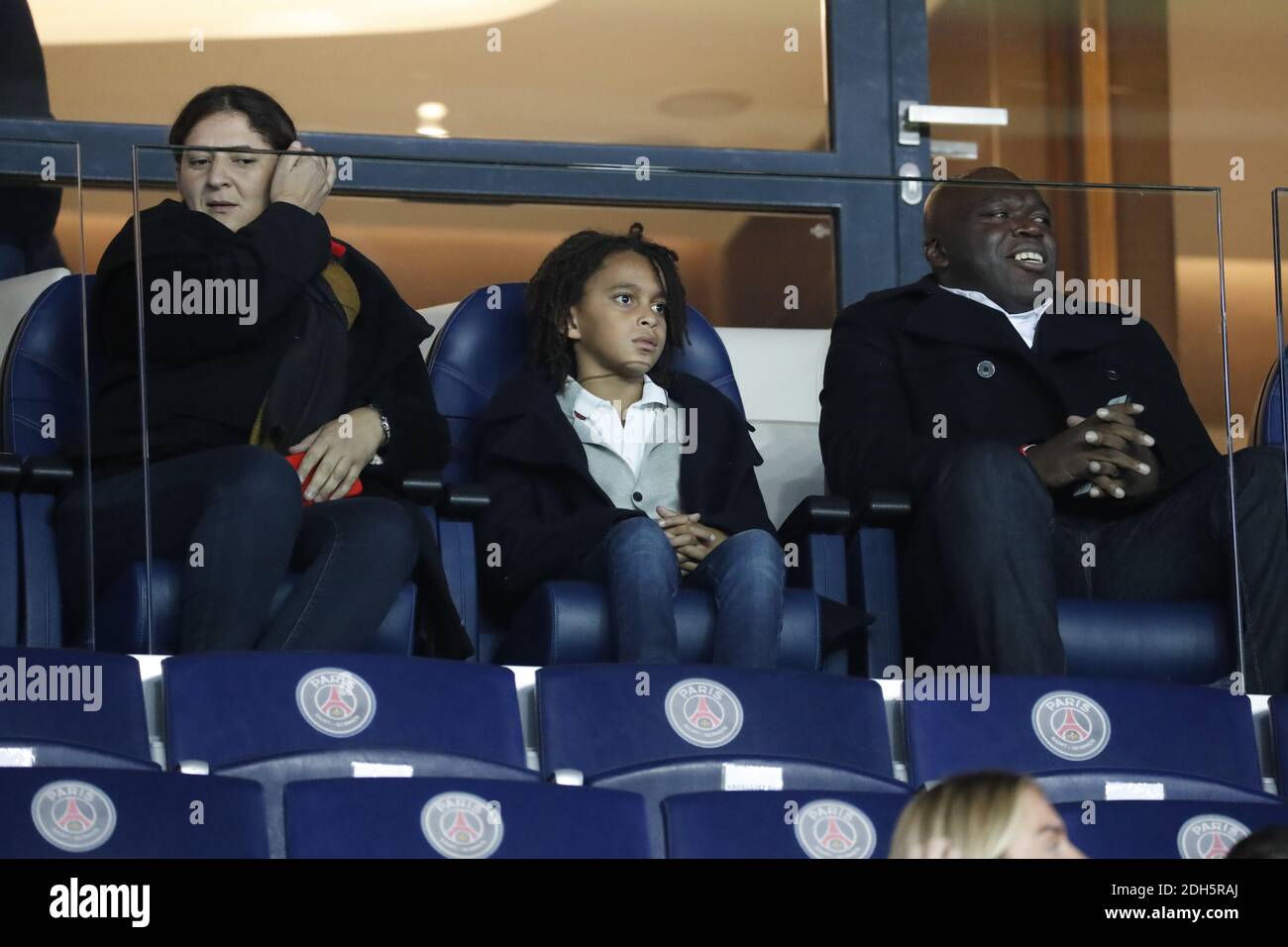 PSG's Kylian Mbappe family : left to right with mother Fayza Lamari ...