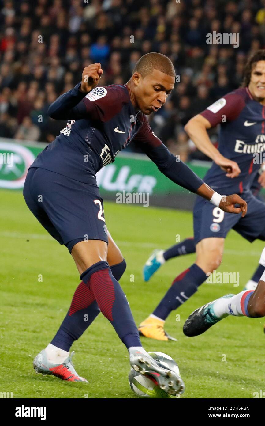 PSG's Kylian Mbappe during the French First League soccer match, PSG vs ...