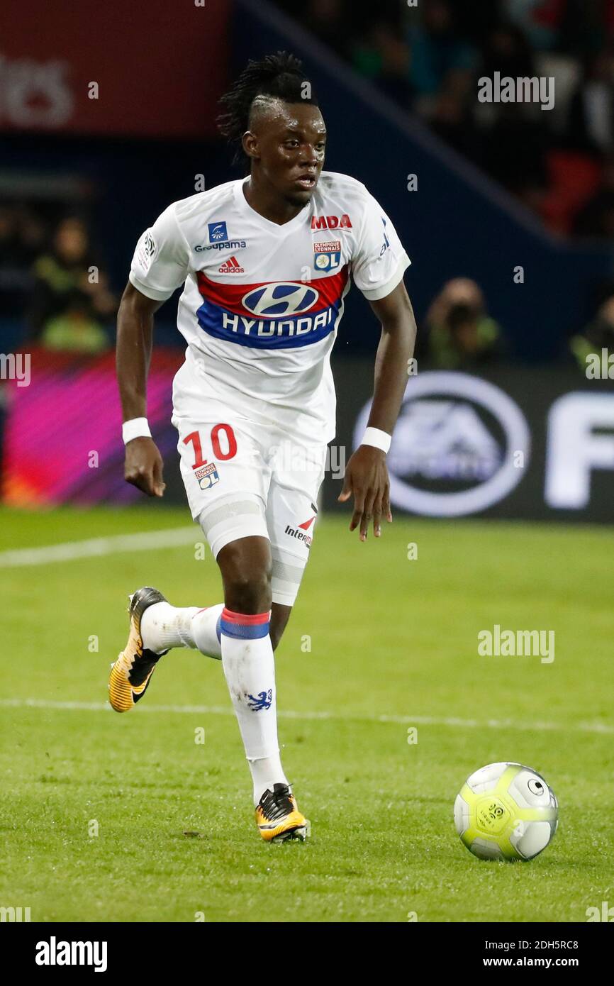 Lyon's Bertrand Traore during the French First League soccer match, PSG ...