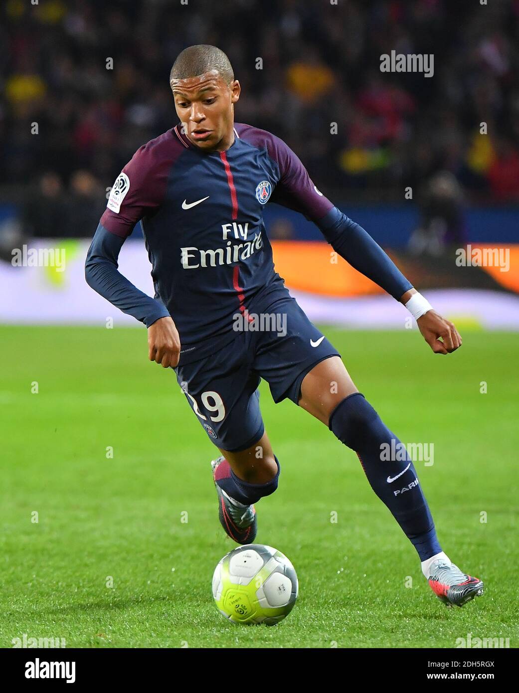 Paris Saint-Germain's Kylian Mbappe during the French First League ...