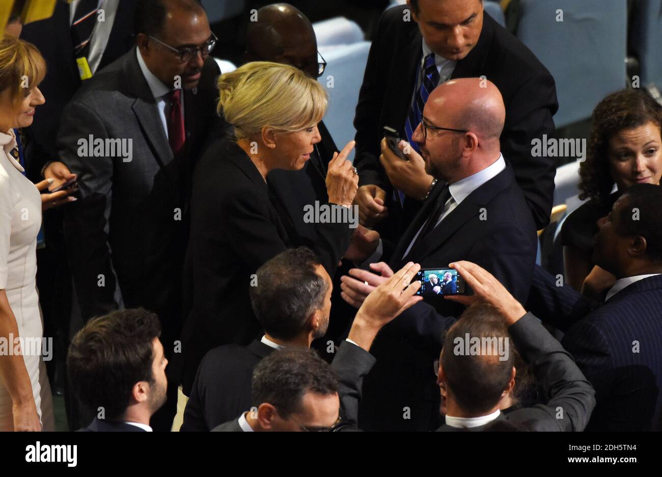French First Lady Brigitte Macron attends the United Nations General ...