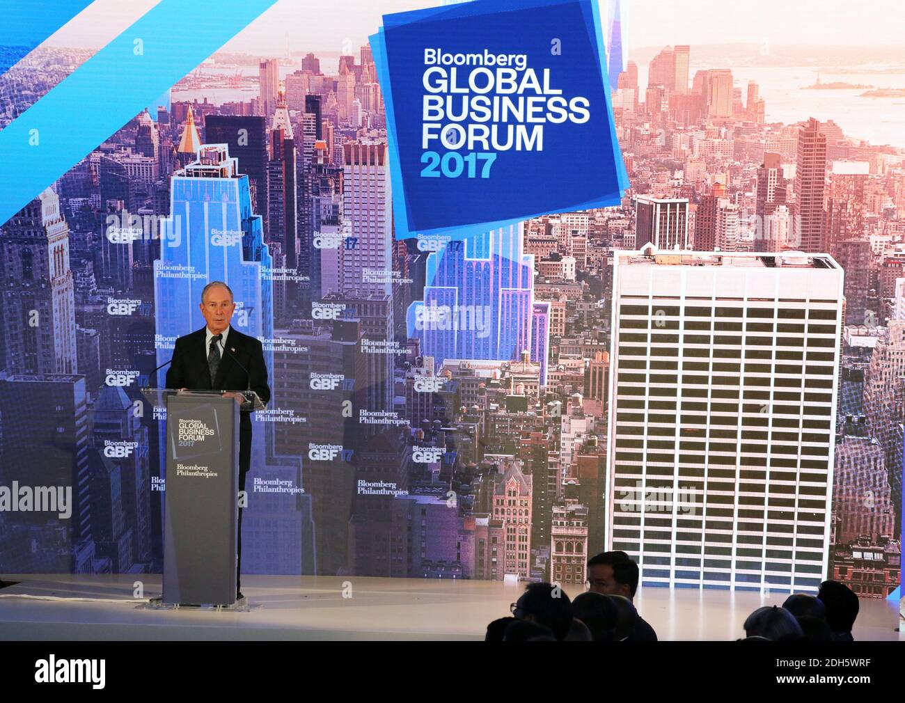 Former New York City Mayor Michael Bloomberg speaks at the openning ...