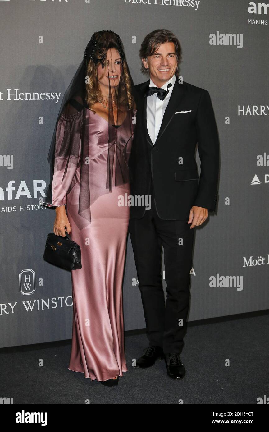 Daniela Santanchè attends the amfAR gala night at La Permanente Palace ...