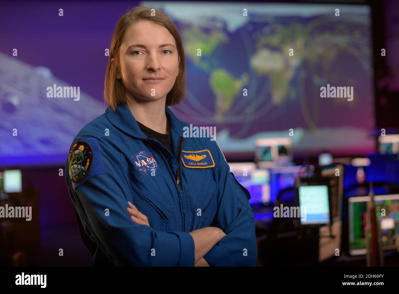 NASA astronaut Kayla Barron poses for a portrait, Wednesday, September ...