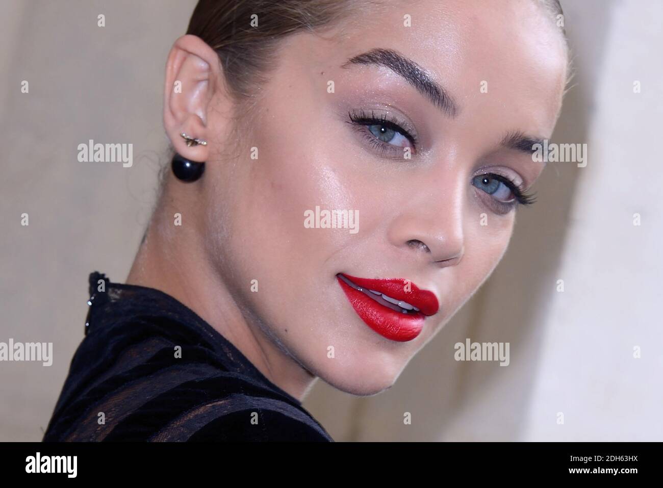 Jasmine Sanders arriving at the Dior Fashion Show as part of Paris ...