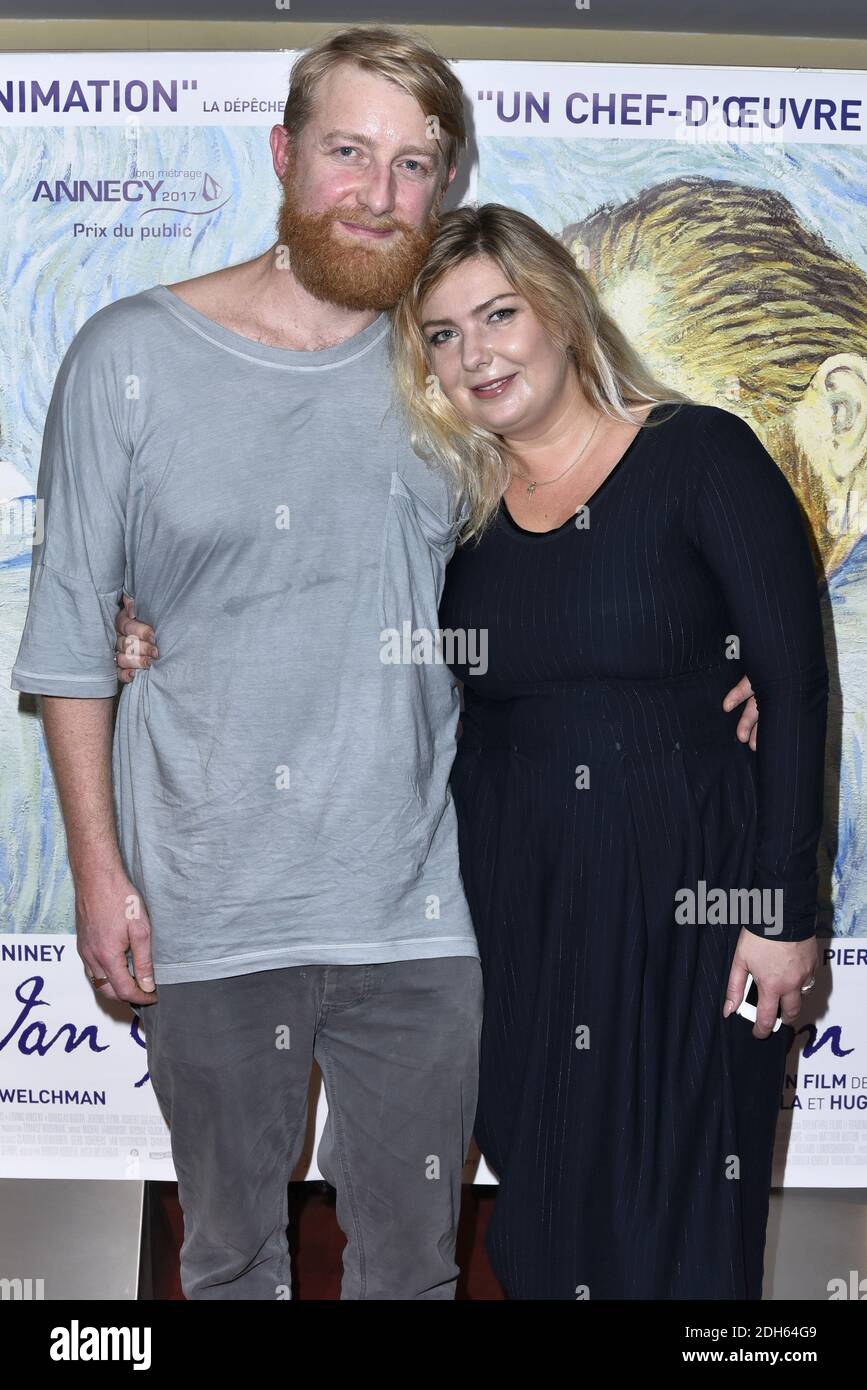 Directors Dorota Kobiela (r) and Hugh Welchman attending the La Passion Van Gogh film premiere ...