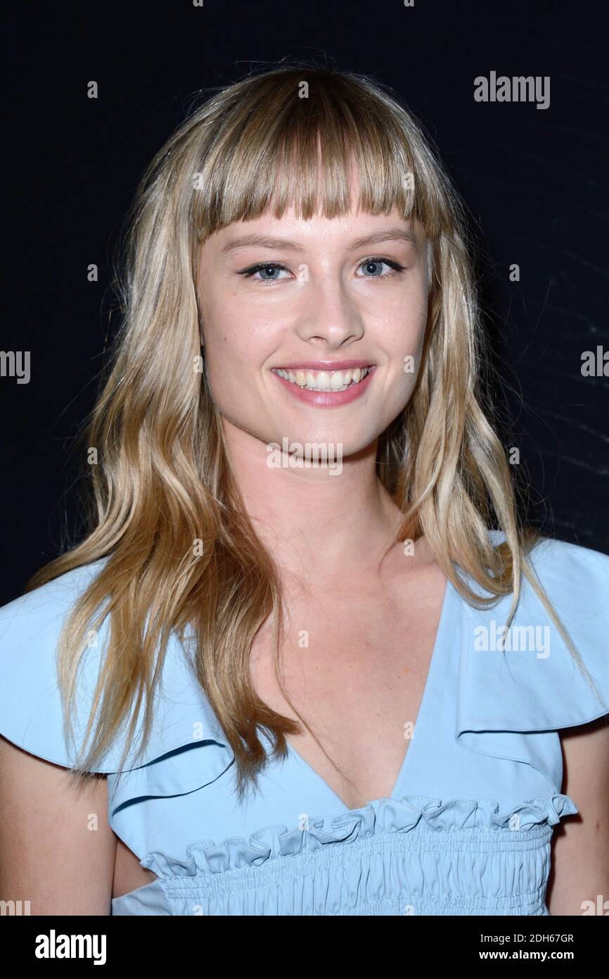 Kate Foley arriving at the Carven Fashion Show as part of Paris Fashion ...